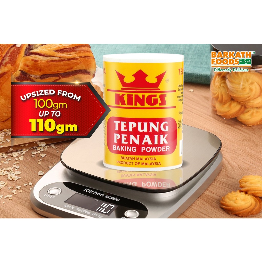 Upsize Kings Baking Powder (100g + 10g) HALAL Certificate | Shopee Malaysia