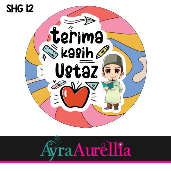 WATERPROOF Sticker Hari Guru | Terima Kasih Cikgu | Thank You Teacher ...