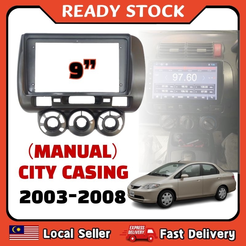 1pc Android Player Casing Honda City/Jazz 2003 2004 2005 2006 2007 2008 ...