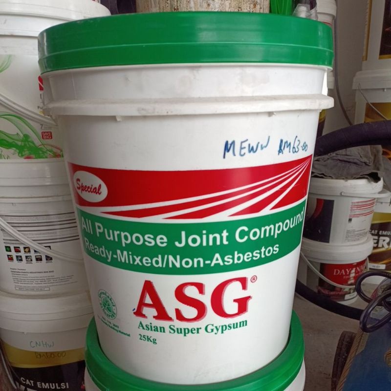 ASG ALL PURPOSE JOINT COMPOUND PUTTY FILLER ( 25KG ) | Shopee Malaysia