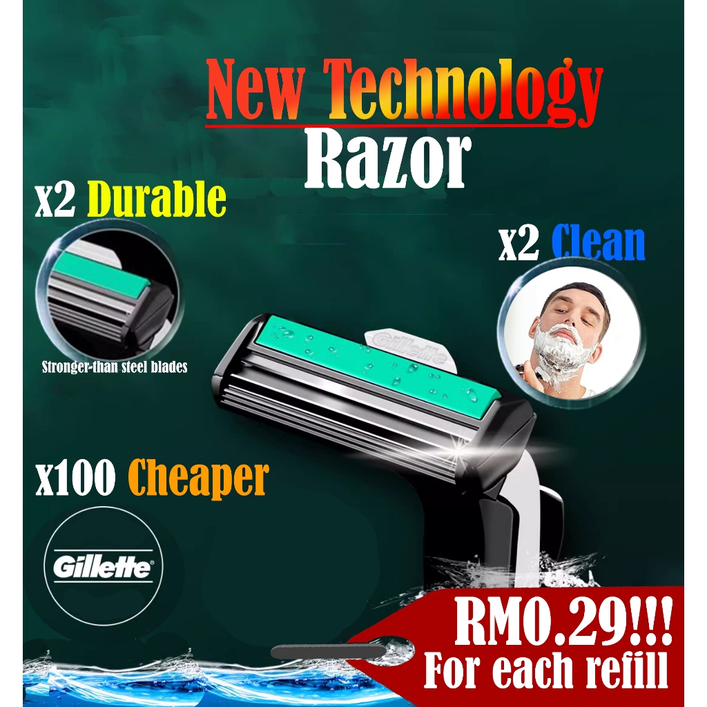Razor Blade/ Manual Shaver /Shavers Twin Blade Pisau Cukur Pencukur ...