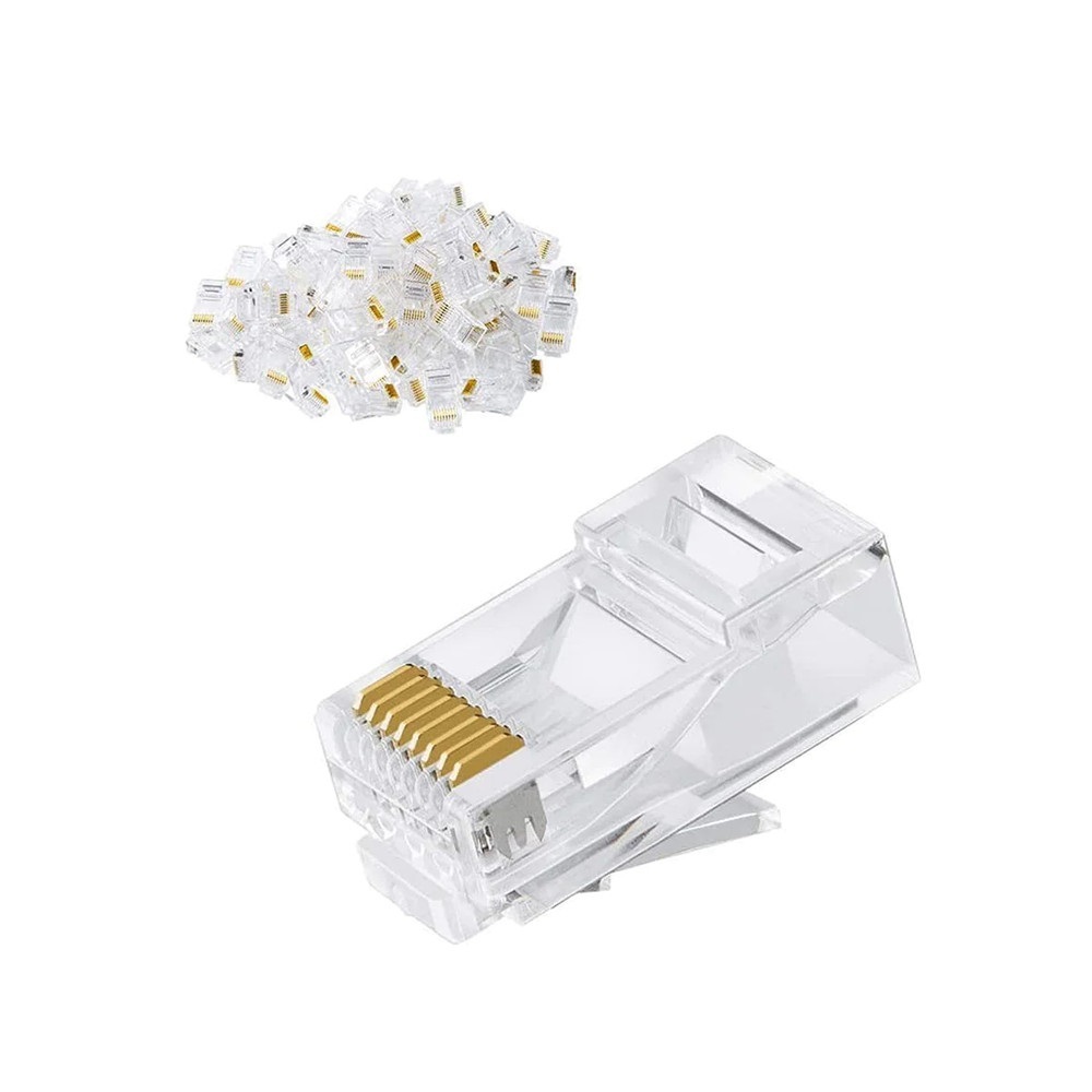 Network Plug 8 Pin High Speed RJ45 Connector Cat6 / Cat6e Network ...