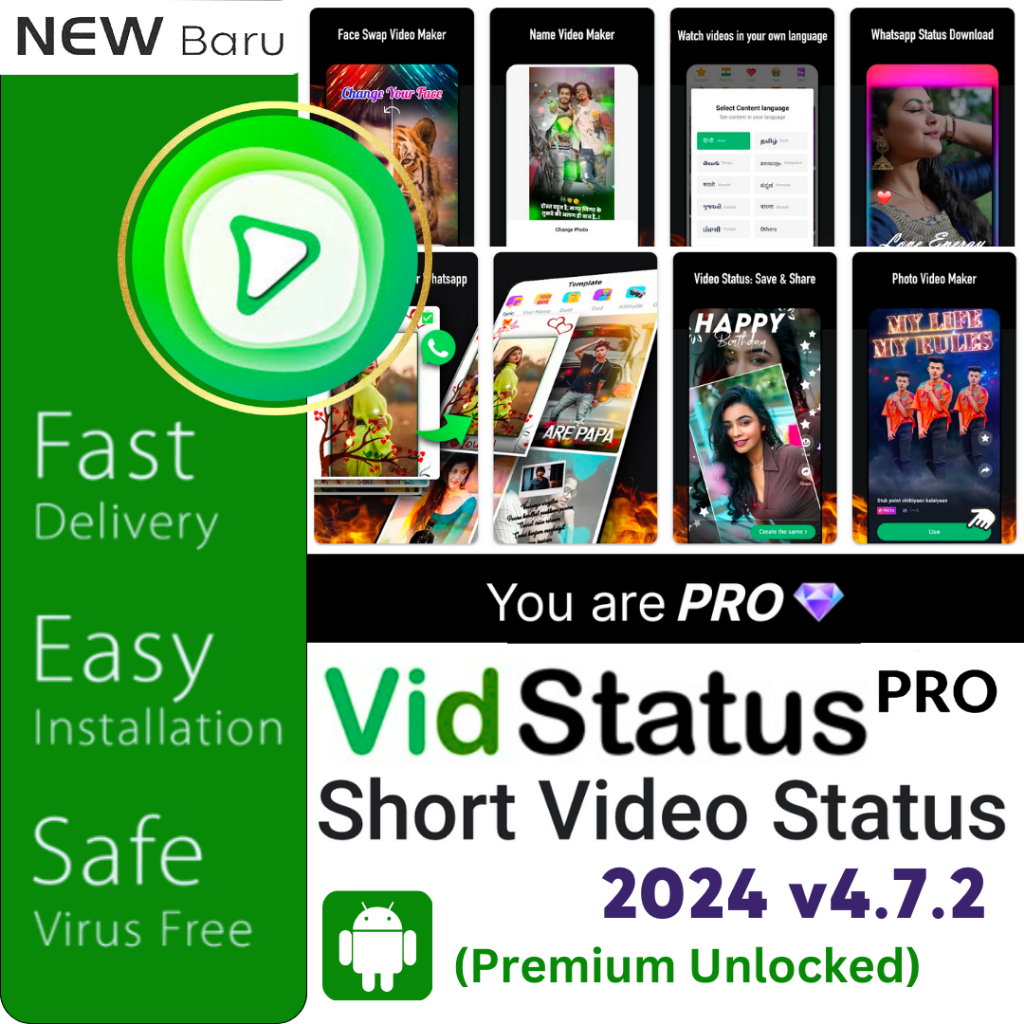 VidStatus 2024 v4.7.2 Short Video Status Making - ( Premium All ...