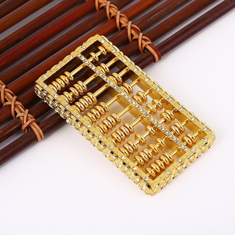[Advika Statue] Feng Shui Copper Abacus Movement Gold Abacus Diamond Abacus 9cm / 14cm | Shopee ...
