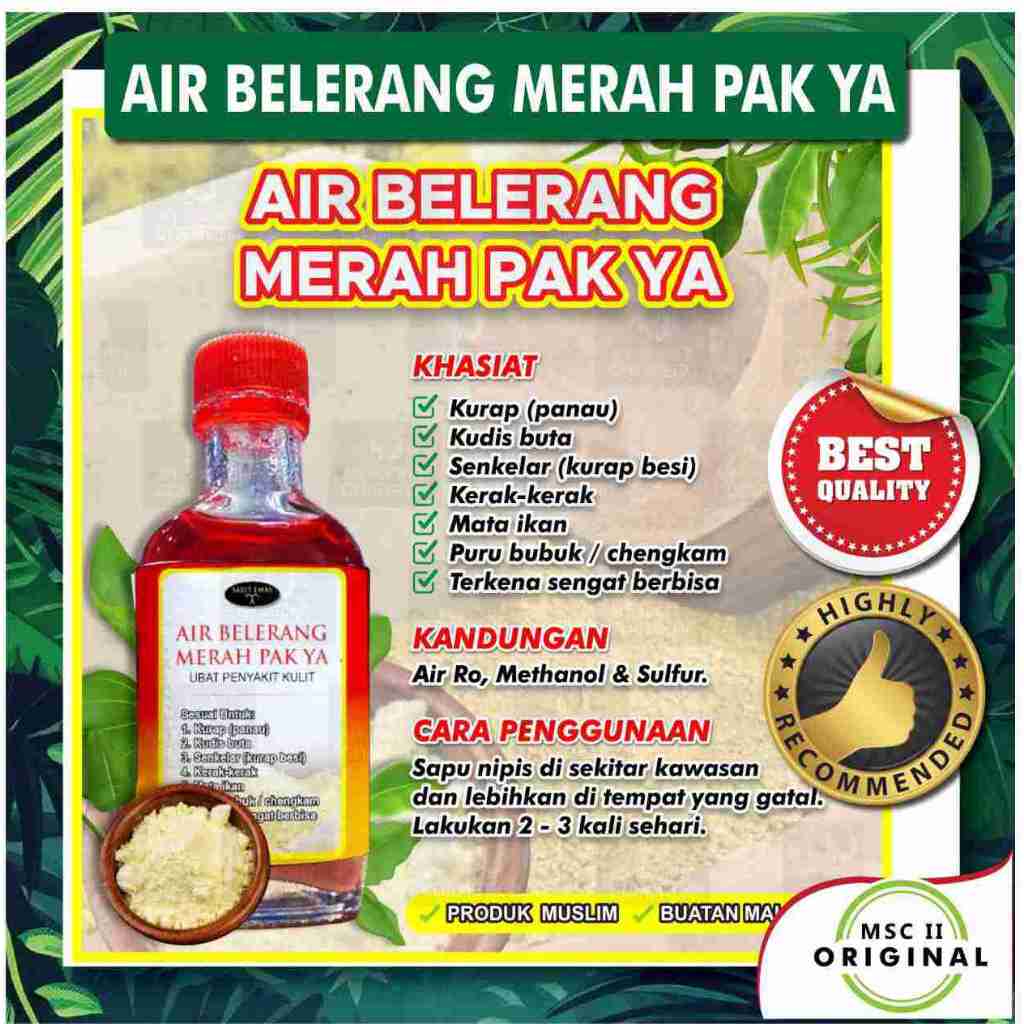 AIR BELERANG MERAH PAK YA SABIT EMAS | Shopee Malaysia