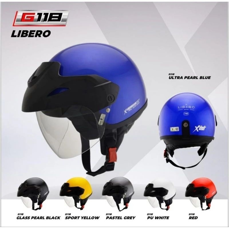 Xdot G118 Libero cruiser open face helmet | Shopee Malaysia