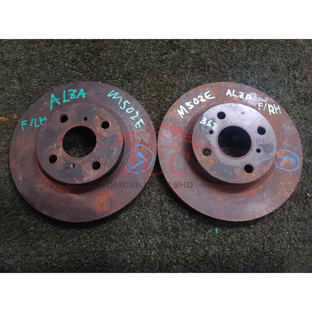 PERODUA ALZA M502E FRONT DISK ROTOR SET JAPAN USED [A138] | Shopee Malaysia