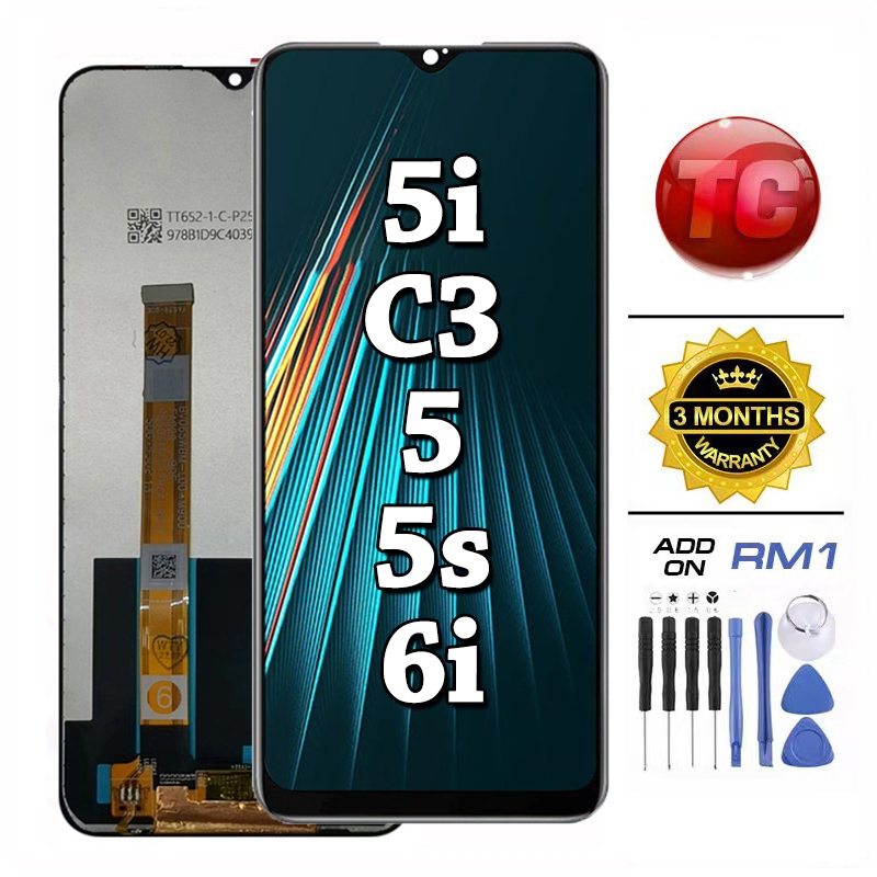 LCD REALME 5i/ C3/ 5/ 6i/ 5s Compatible For Original Glass Touch Screen ...