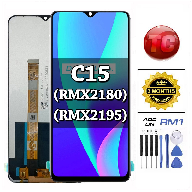 LCD REALME C15 Mediatek/ C15 Qualcomm Compatible For Original Glass ...
