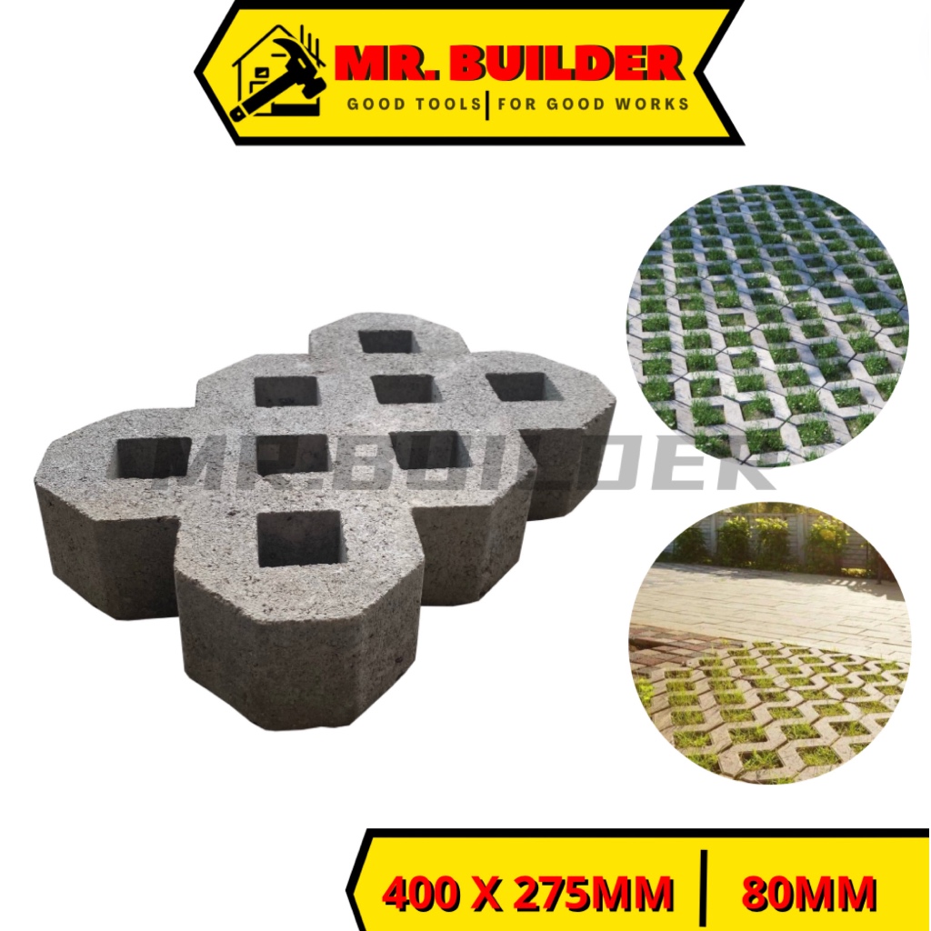MR BUILDER Carpet Grasspaver 80MM CB05 400 X 267 X 80MM Paver Batu ...