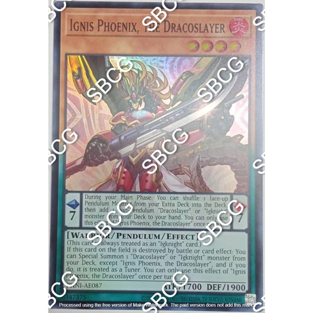 Phantom Nightmare "Ignis Phoenix, the Dracoslayer" ( PHNI-AE087 ...