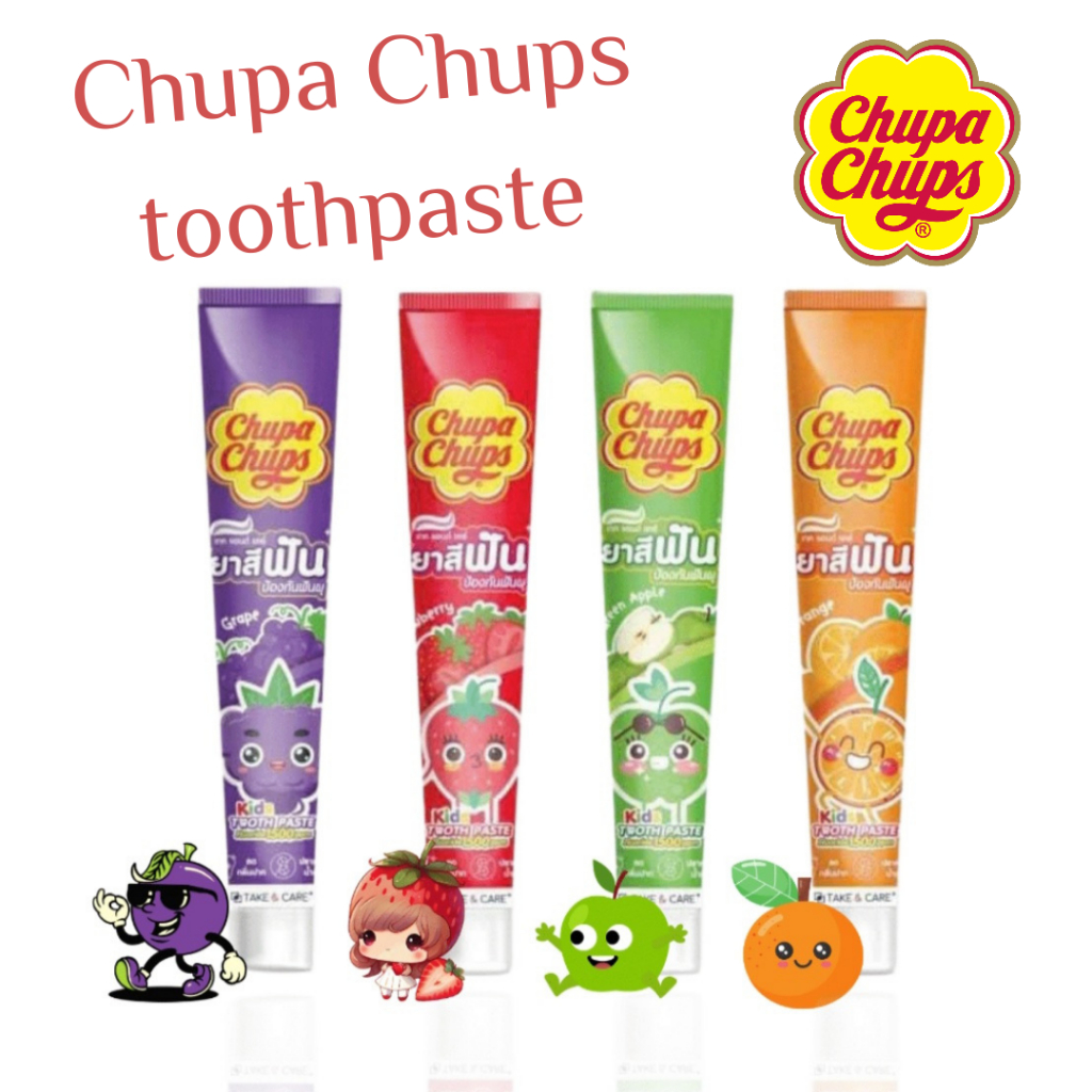 Chupa Chups Toothpaste Fruit Scent, Prevents Tooth Decay. (40g ...