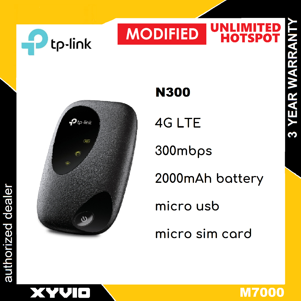 MODIFIED!!! TP-LINK M7000 4G LTE Mobile Wi-Fi MiFi Modem | Shopee Malaysia