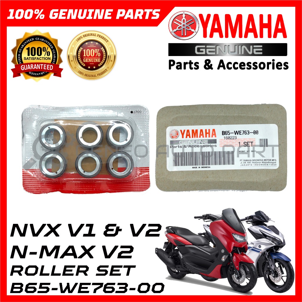 YAMAHA NVX V1 V2 NMAX V2 ROLLER SET [B65-WE763-00] 100% ORIGINAL YAMAHA PART | Shopee Malaysia