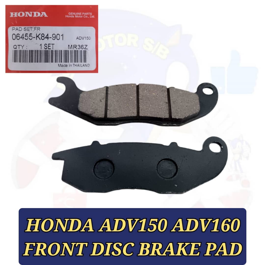 HONDA ADV150 ADV160 ADV 150 160 FI ADV150I FRONT/REAR DISC BRAKE PAD ...