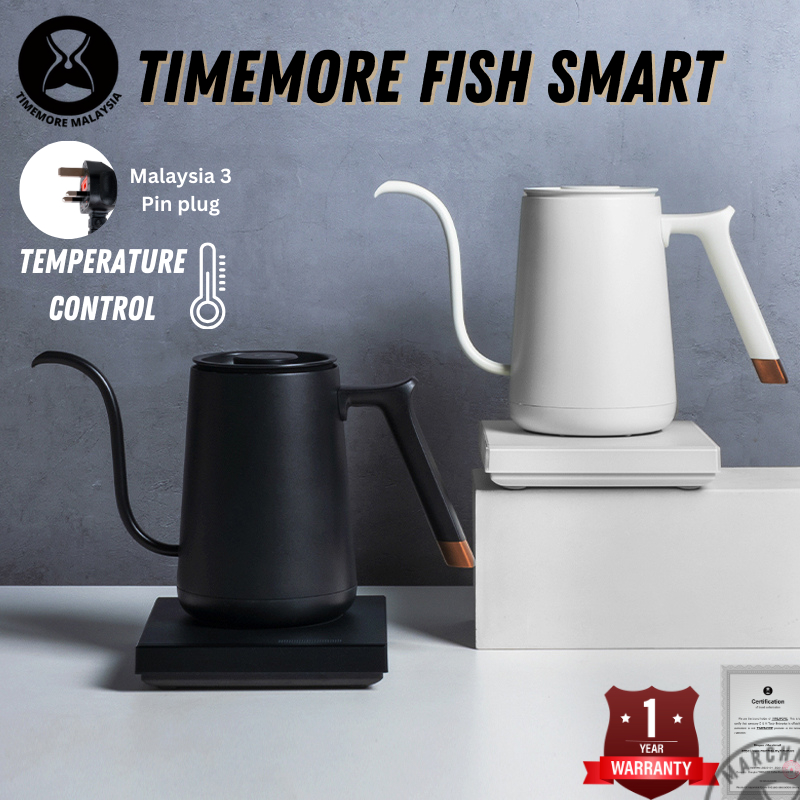 TIMEMORE FISH Smart Electric Kettle | Precision Pour-Over Temperature ...