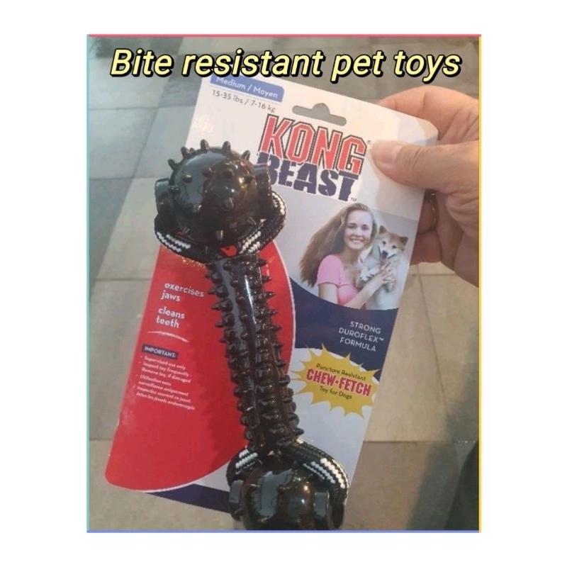 [Ready Stock] KONG Beast Tube Dog Toy Bite Resistant Pet Toys | Shopee ...