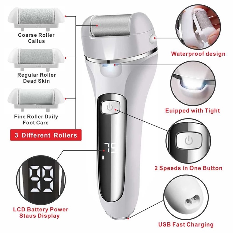 【MY 24】Callus Remover Foot Grinder Electric Callus Shaver Dead Skin ...