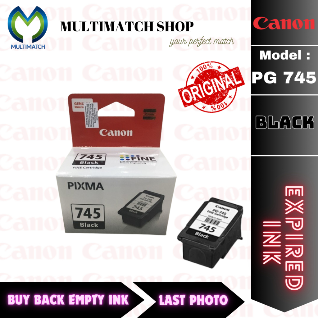 [TERMURAH] CANON PG745 & CL746 | Kartrij Dakwat Asli Advantage Hitam ...