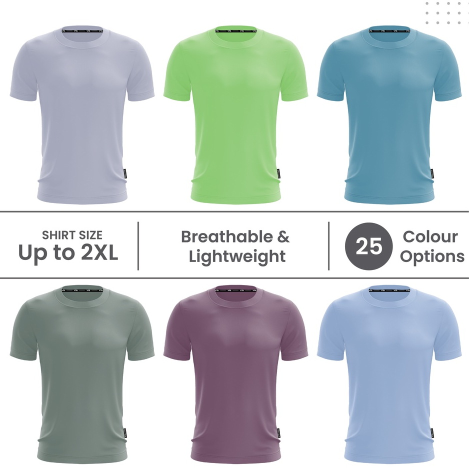 ViQ Customized Premium Spectrum Microfiber Jersey Round Neck Quick Dry ...