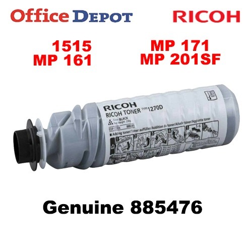 Ricoh Aficio 1515 MP161 MP171 MP201SF Toner Refill Black Type 1270D ...