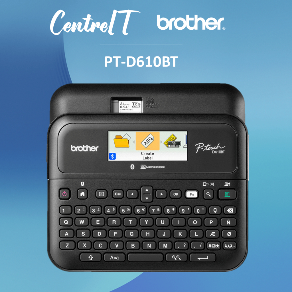 Brother Label Printer P-Touch PT-D610BT USB / Bluetooth Portable Label ...