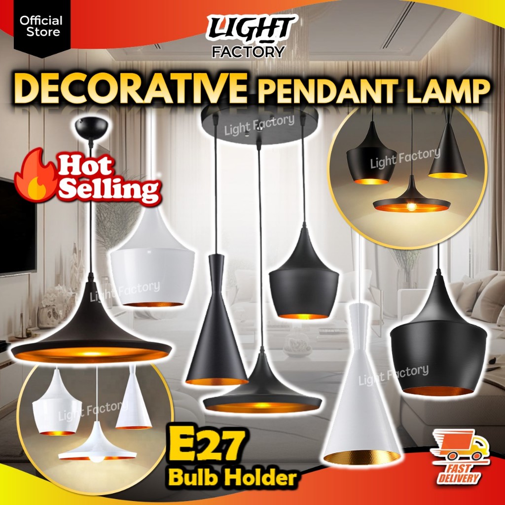 Modern Decorative Pendant Lamp Single Base/Hanging Light Nordic Design ...