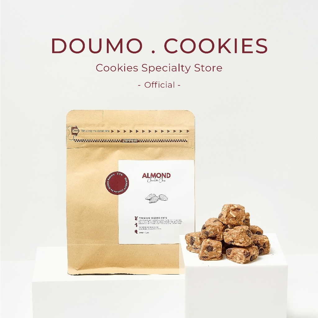 Almond Chocolate Chips Cookies - 150g (Ready Stock) - *Doumo Cookies ...