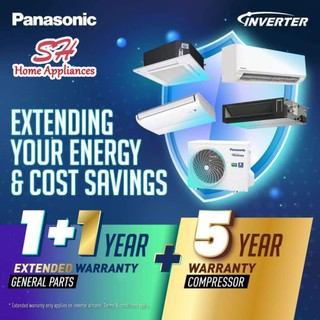Panasonic R32 Eco Inverter Air-conditioner Aircond 1.0HP - 2.5HP (YU ...