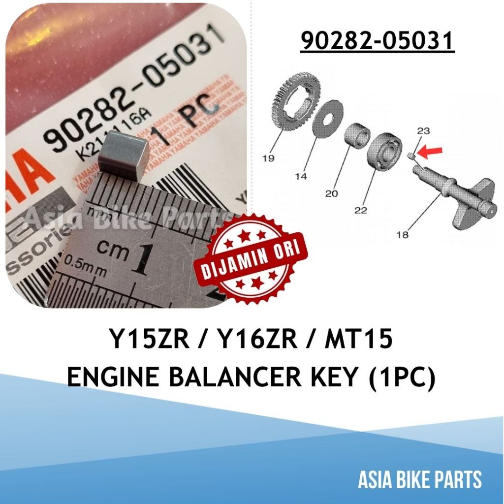 Yamaha Original Y15ZR V1 V2 / Y16ZR V1 V2 / MT15 / R15M Engine Balancer ...