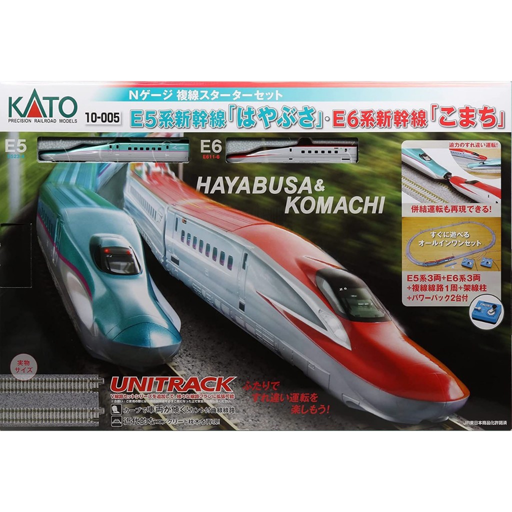 [LOCAL MODEL TAIN SHOP] Kato 10-005 HAYABUSA/KOMACHI Double-track Starter Set (N scale) | Shopee ...
