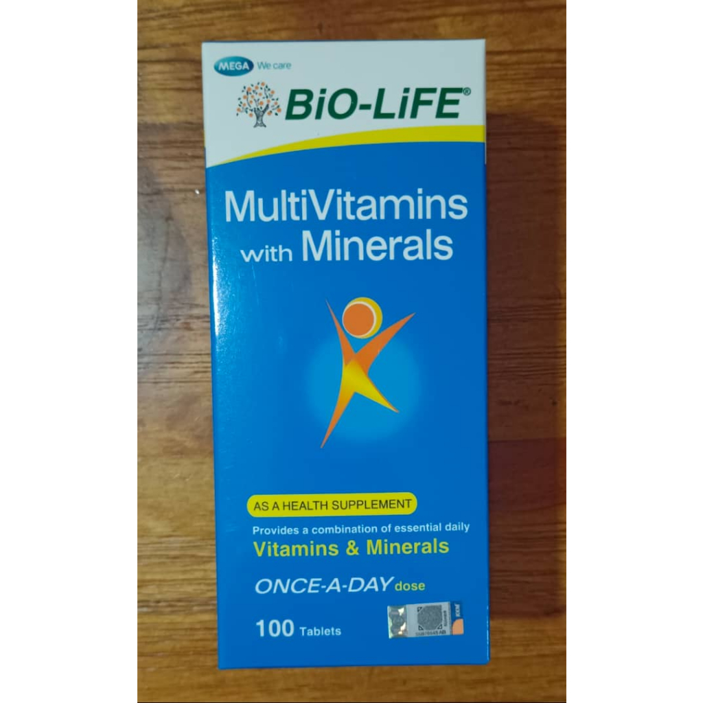 BiO-LiFE Multivitamins with Minerals 100 tablets (Expiry Date Dec 2024 ...