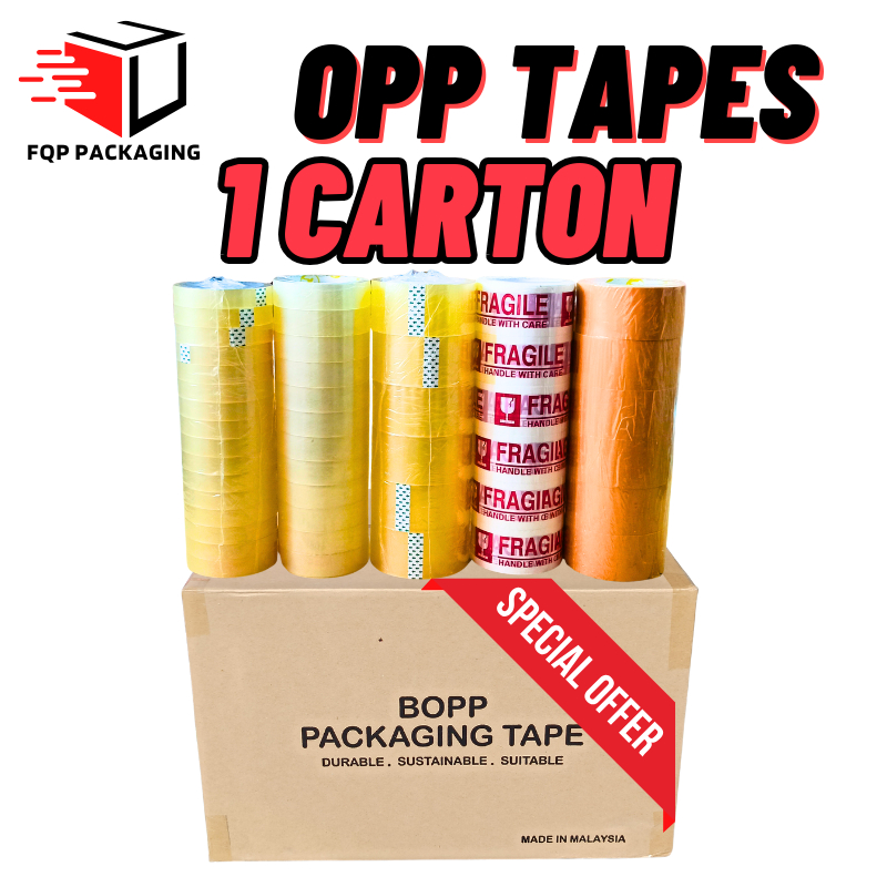 18mm 24mm 48mm (Carton) Opp Tape Masking Tape Salotape Fragile Tape ...