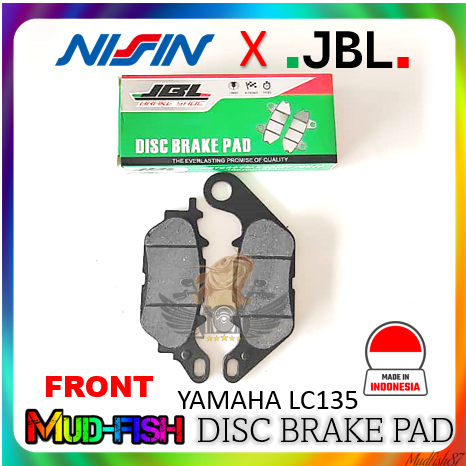 JBL NISSIN FRONT DISC BRAKE PAD FOR YAMAHA LC135 4S, EGO S, EGO LC, YZF ...