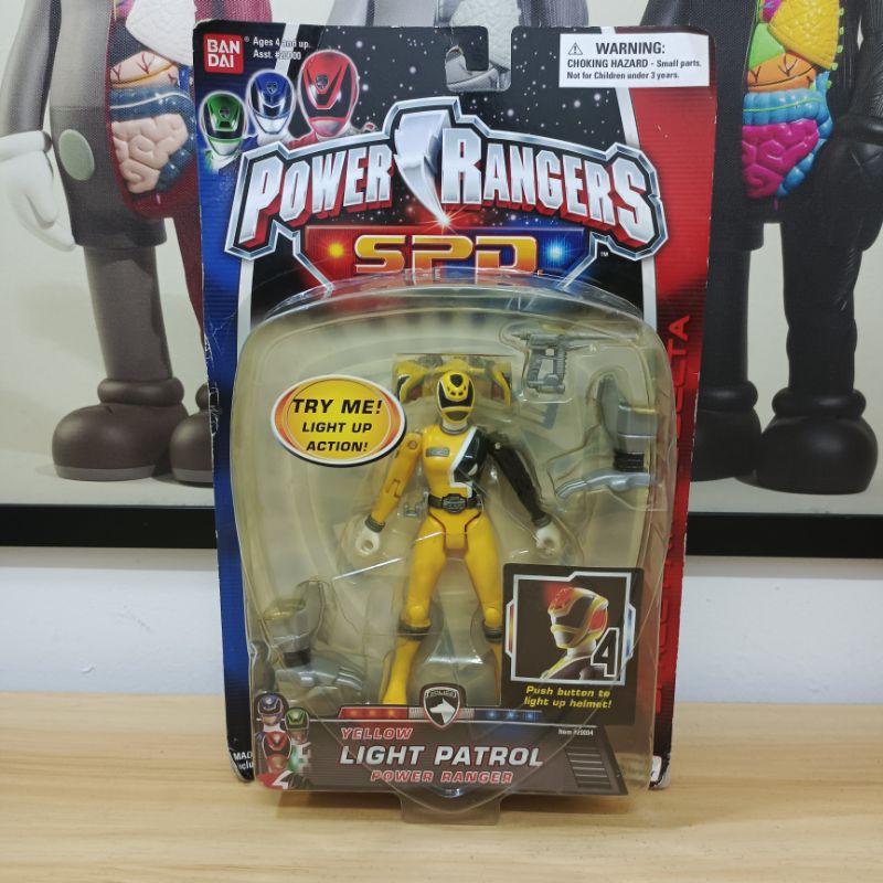 Bandai Power Rangers SPD Yellow Power Ranger Light Patrol Figure ...