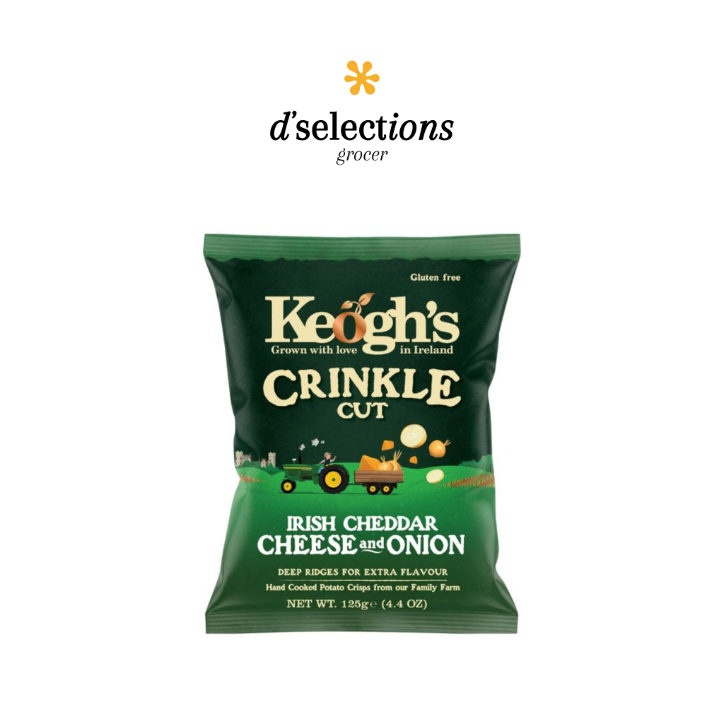KEOGHS CRINKLE CUT CHEDDAR CHEESE & ONION 125g | Shopee Malaysia