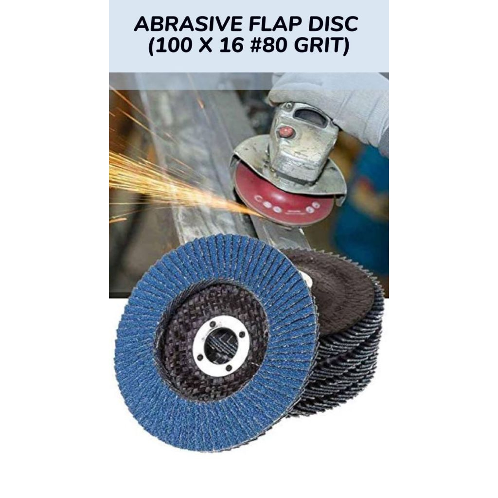 ABRASIVE FLAP DISC (100 X 16 #80 GRIT) | Shopee Malaysia