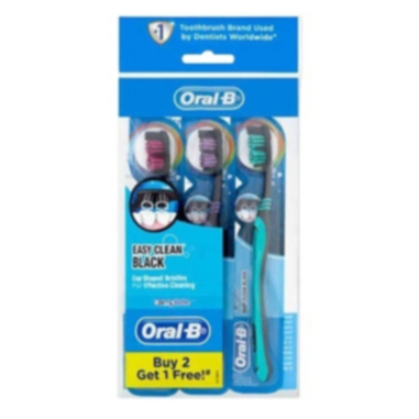 Oral-B Complete Easy Clean Black (Small Head) 3's | Shopee Malaysia