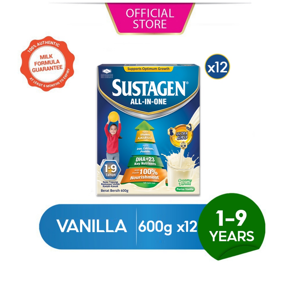 [Exp 26 Mar 2028 &/ Later] Sustagen All-In-One - Vanilla Susu Milk ...