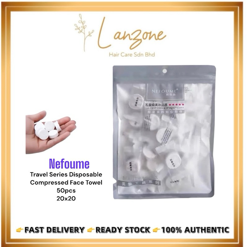 NEFOUME (MJ7105) TRAVEL COMPRESSED COTTON TOWEL(18x22) 压缩小毛巾 Tuala ...
