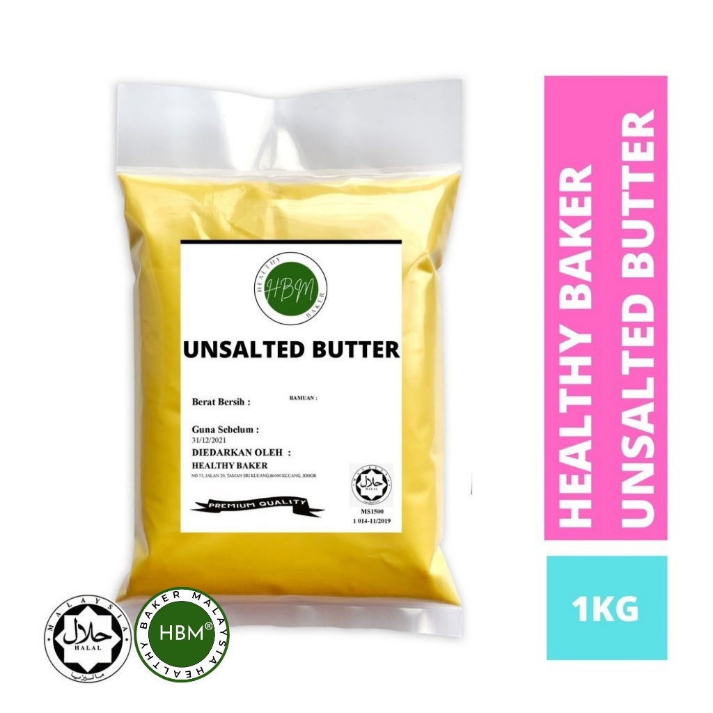 (HALAL) Unsalted Butter Blend / Repack container Unsalted Butter ...