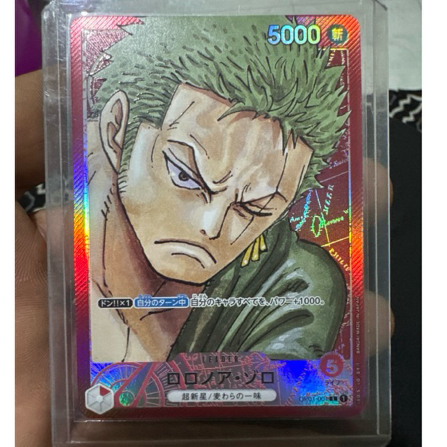 One Piece Card Game OP01-001 RORONOA ZORO - LEADER - Original | Shopee ...