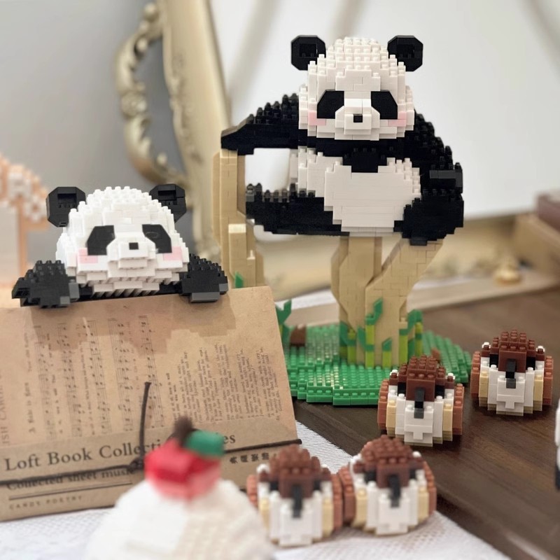 Panda Building Brick Block Children DIY Toys Puzzle Gift Series ...