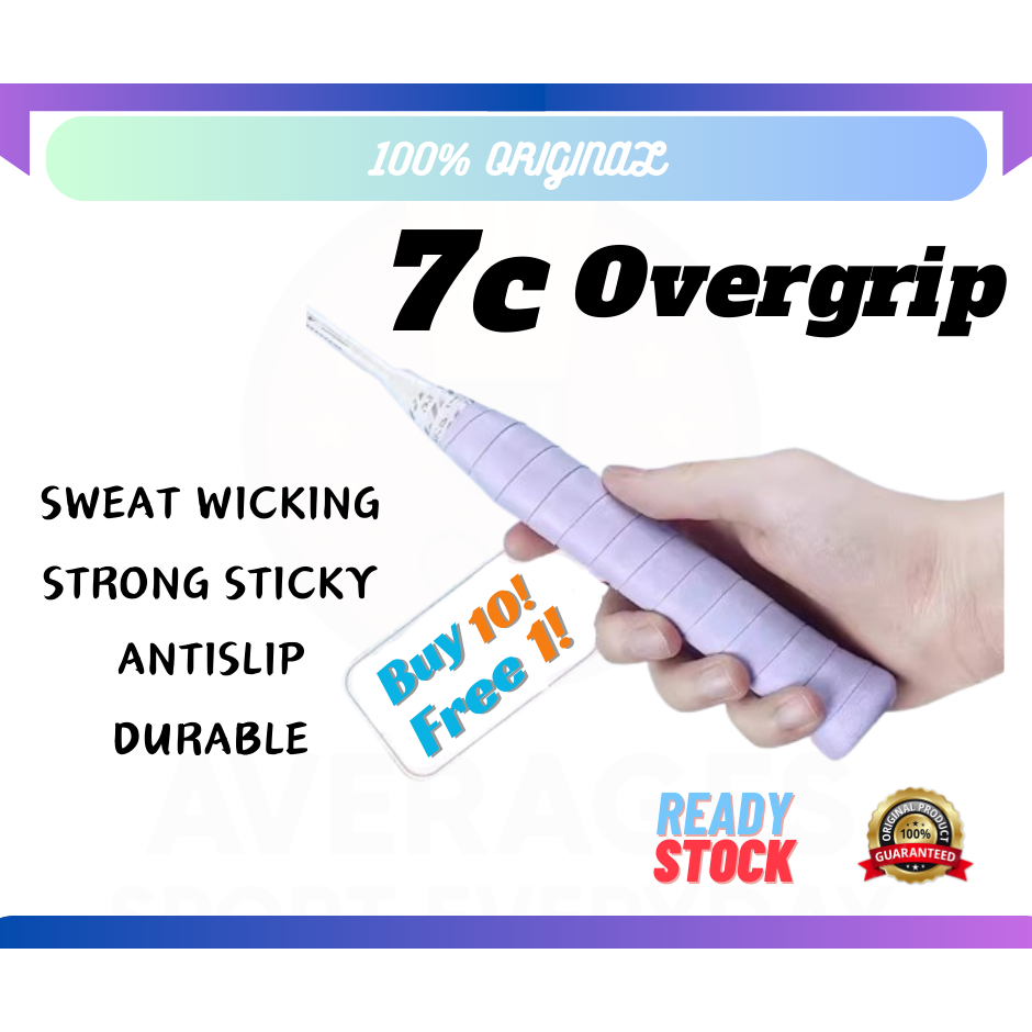 【BUY 10 FREE 1】 PURUI 7C OVERGRIP Badminton Grip 普锐7C手胶防滑吸汗缓震 ANTI SLIP ...