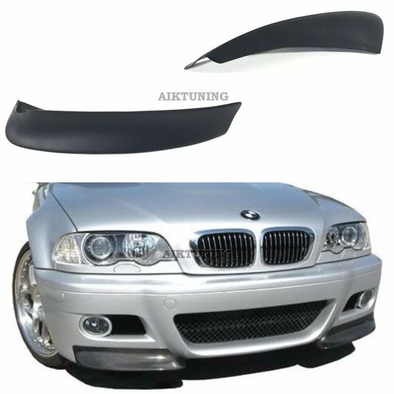 BMW E46 M3 front bumper splitter diffuser skirt lip foglight foglamp ...