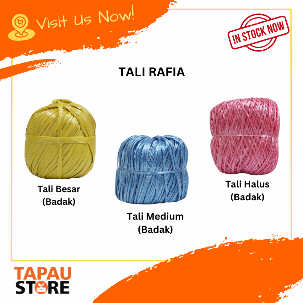 (TALI RAFIA) Tali Besar / Tali Halus / Tali Medium / Plastic Rope ...