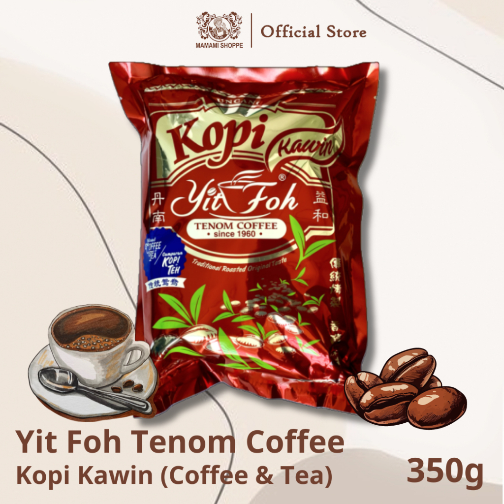 Yit Foh Tenom Coffee - Kopi Kawin (Coffee & Tea Mix) 350g | Shopee Malaysia