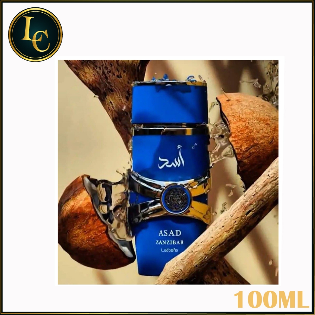 ASAD ZANZIBAR BLUE EDP PERFUME LATTAFA FOR MEN 100ML ORIGINAL FROM U.A ...