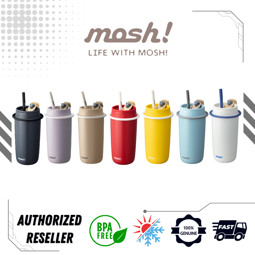 MOSH! Latte Series Straw Tumbler (480ml) Original - 1 Year Warranty 保温瓶 | Shopee Malaysia
