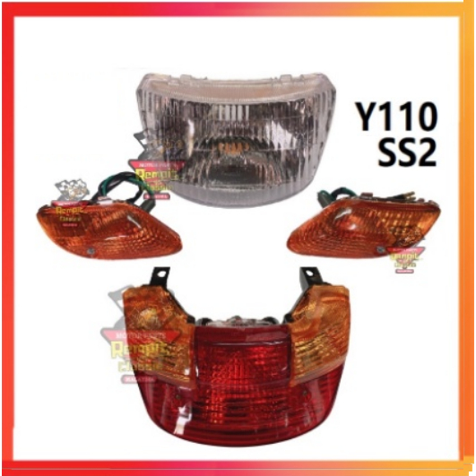 REMPIT YAMAHA Y110 SS2 SRX Lampu Set Signal Set Lampu Belakang Head ...